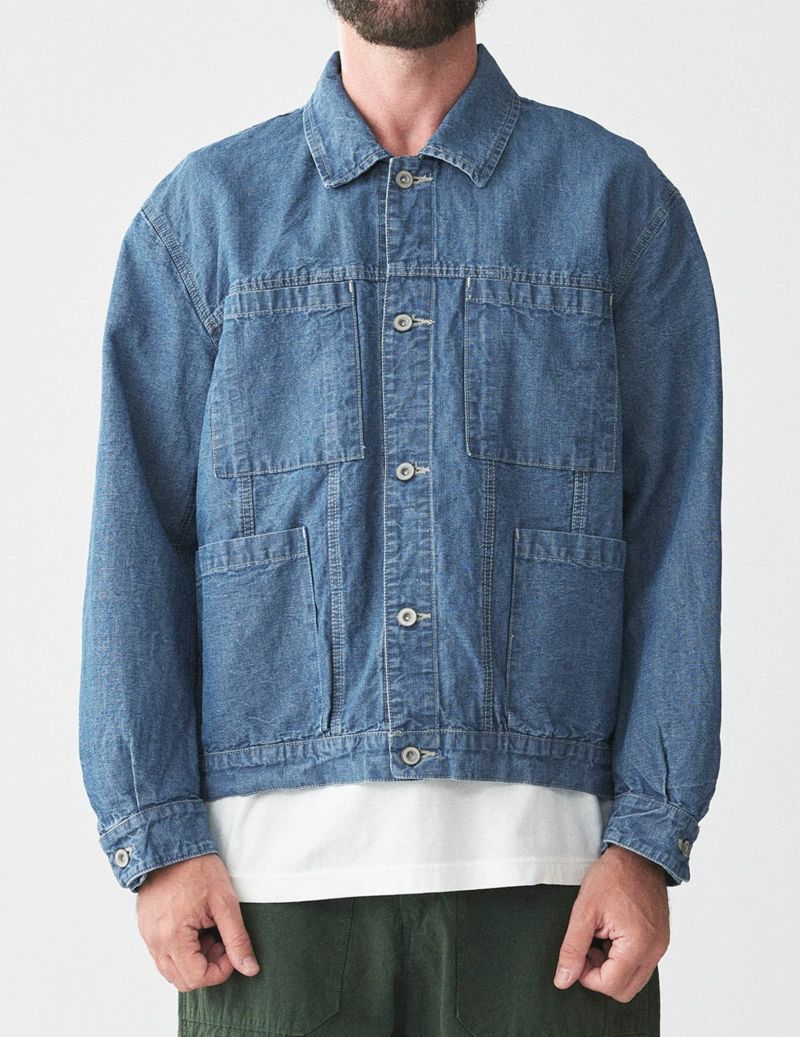 9oz CO/LI Canvas Denim Short Jacket – M5 SHOP