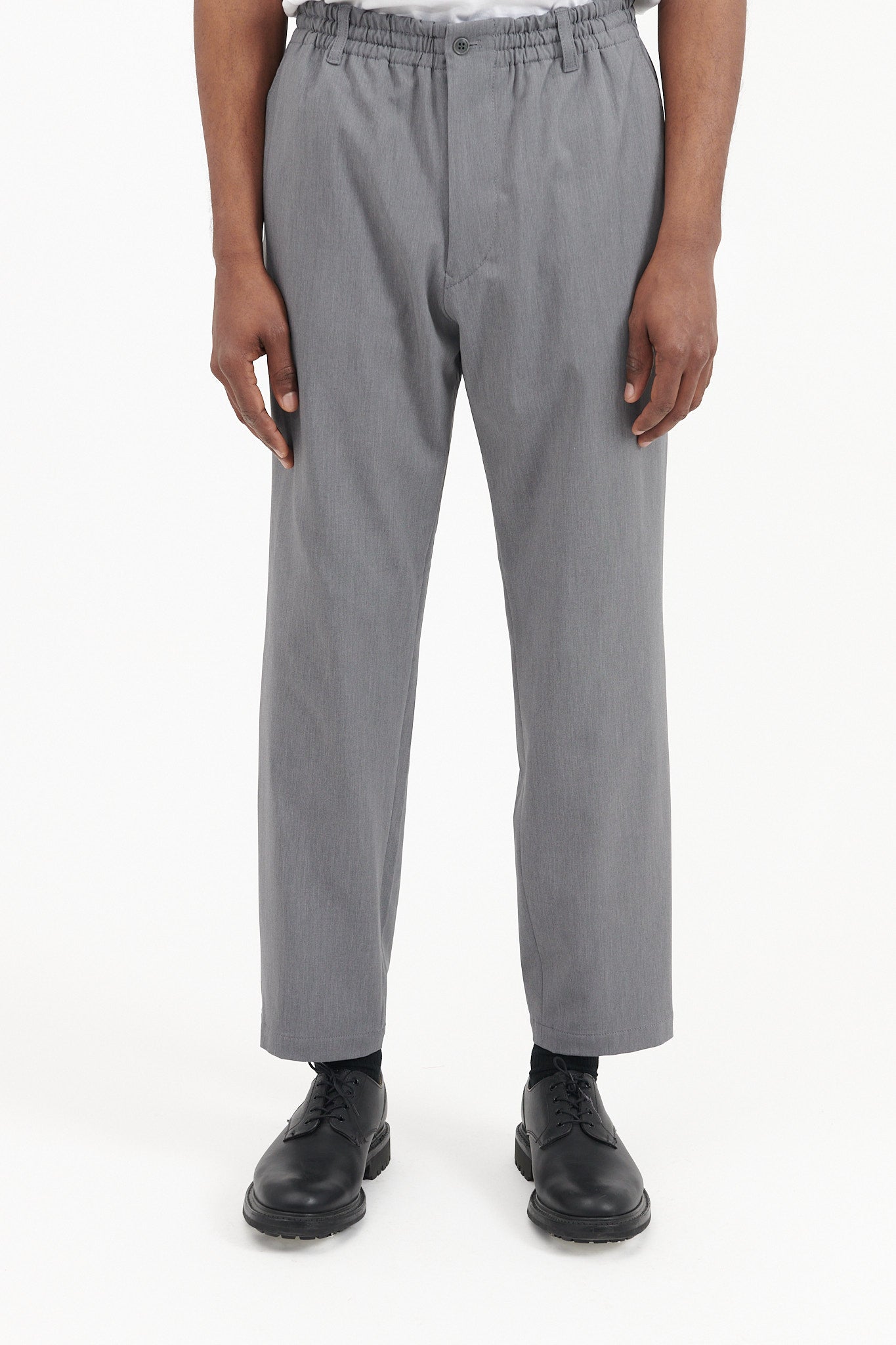 Tapered Pants Pe/Ra 2 Way Stretch - Medium Grey